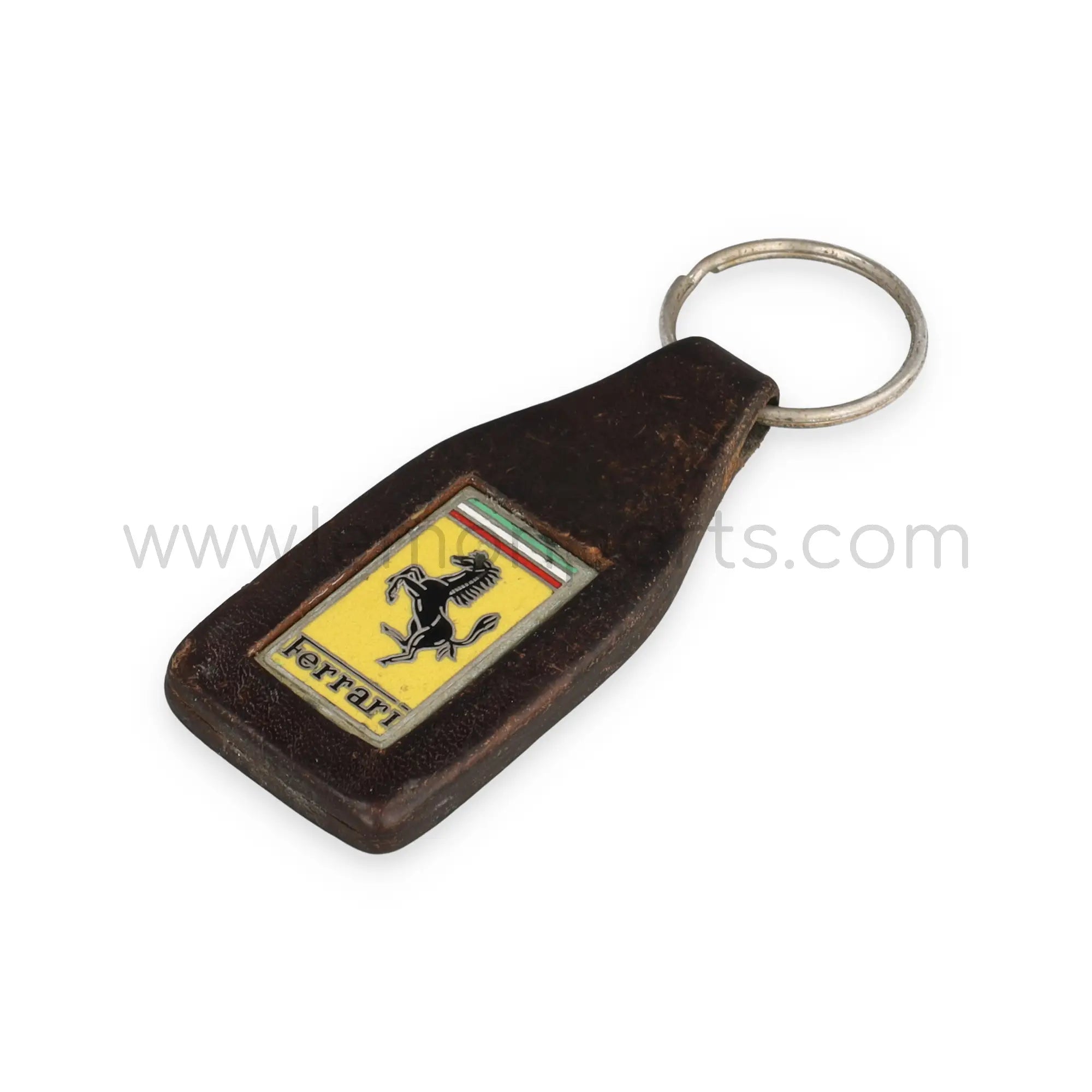 Original leather key fob with Ferrari enamel badge for Ferrari 250 275 ...
